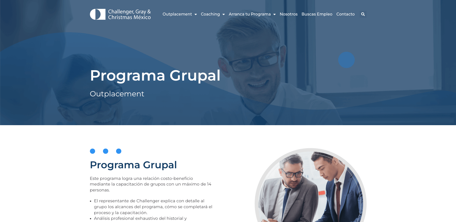 Outplacement – Programa Grupal